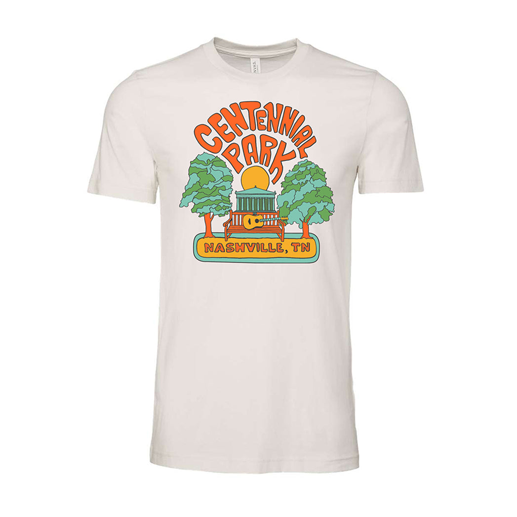 Centennial Park Retro Bench T-Shirt - Guitar – Centennial Park Store