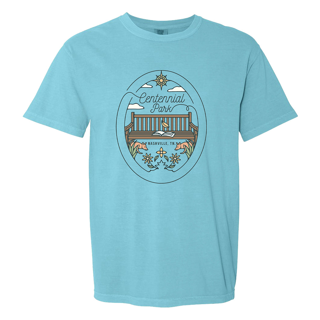 Centennial Park Bench T-Shirt - oval – Centennial Park Store